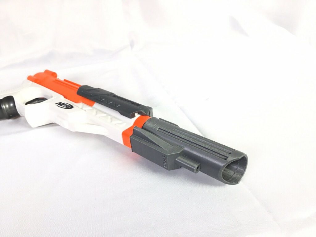 Nerf SharpFire Barrel (Body Count) Attachment Extension Mod – Easy Slide On – So Sick With It