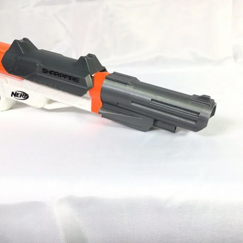 Nerf SharpFire Barrel (Body Count) Attachment Extension Mod – Easy Slide On – So Sick With It