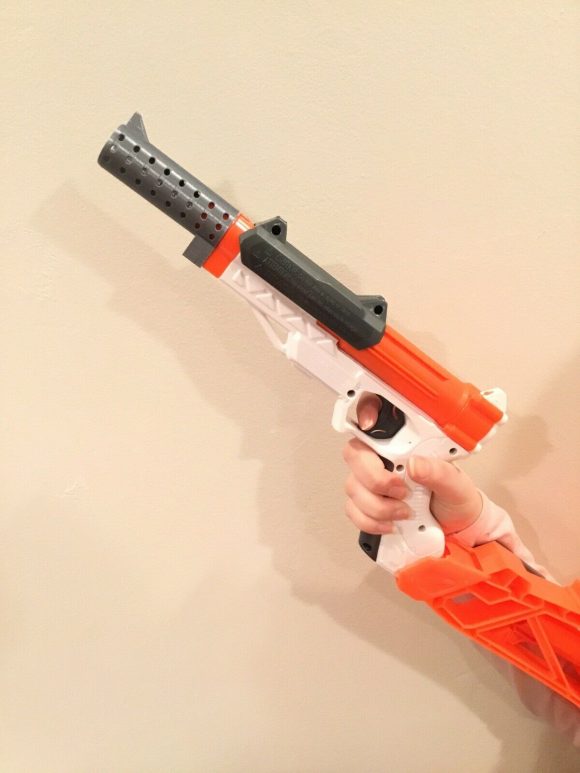 Nerf SharpFire Barrel Suppressor Attachment Extension Mod – Easy Slide On – So Sick With It