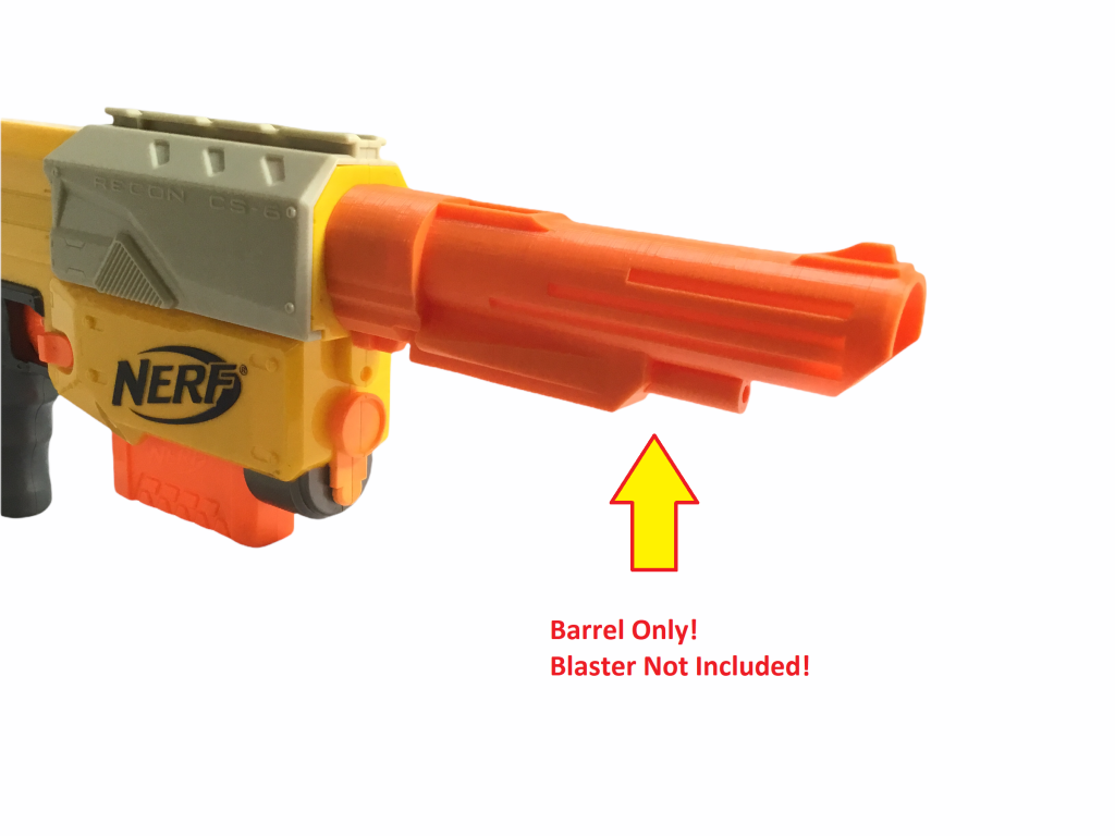 SSWI Nerf Twist on Barrel (Body Count) Attachment Extension Mod – So Sick With It